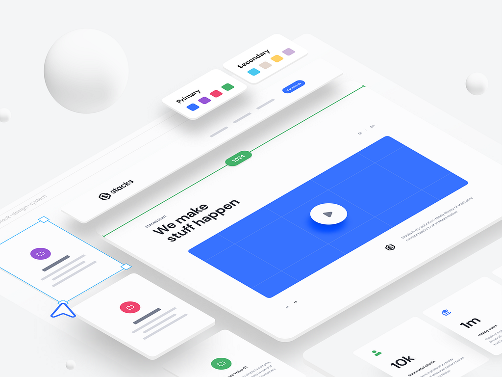 Stacks – Ultimate UI Design System by Tran Mau Tri Tam for UI8 on Dribbble
