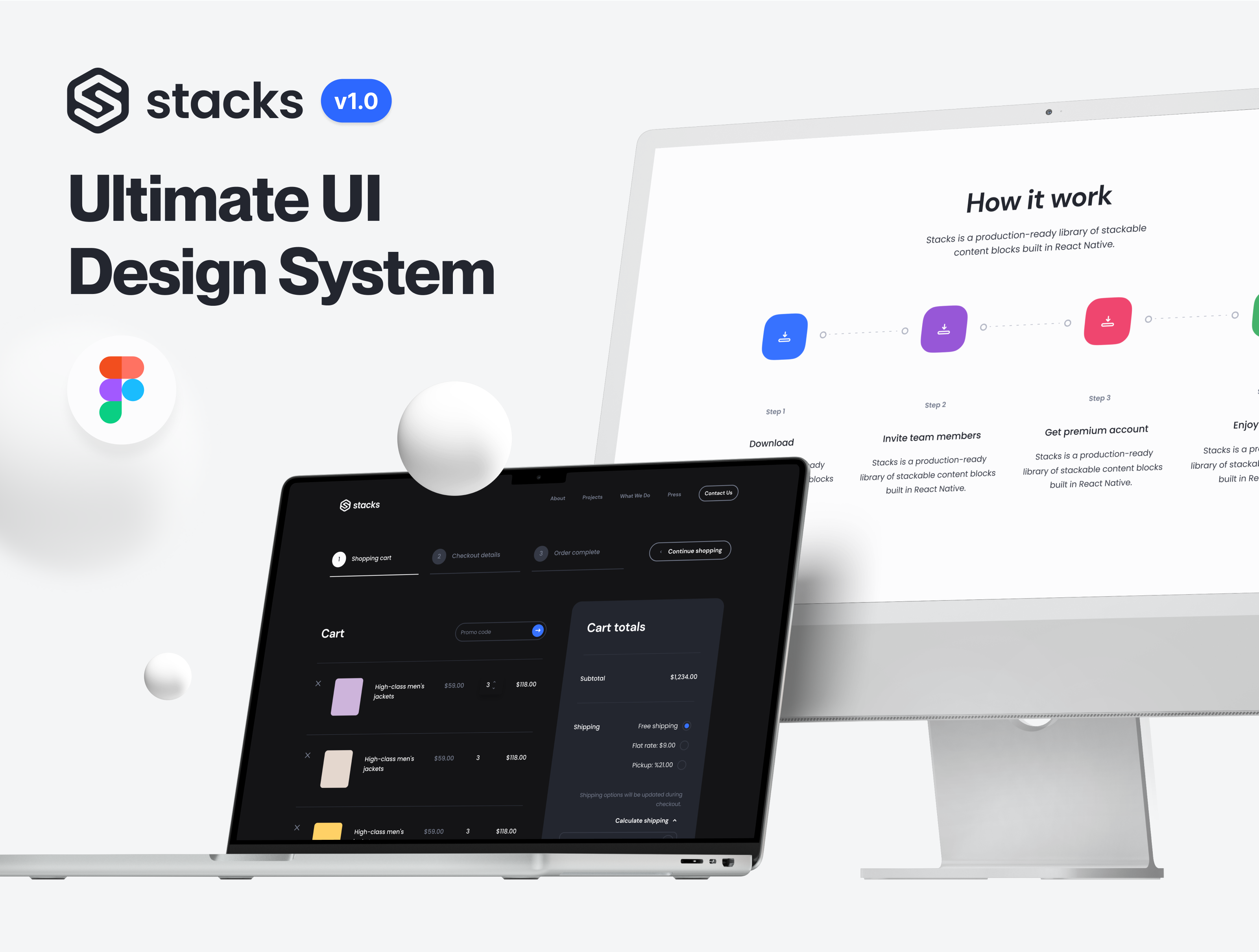 Stacks – Ultimate UI Design System by Tran Mau Tri Tam for UI8 on Dribbble