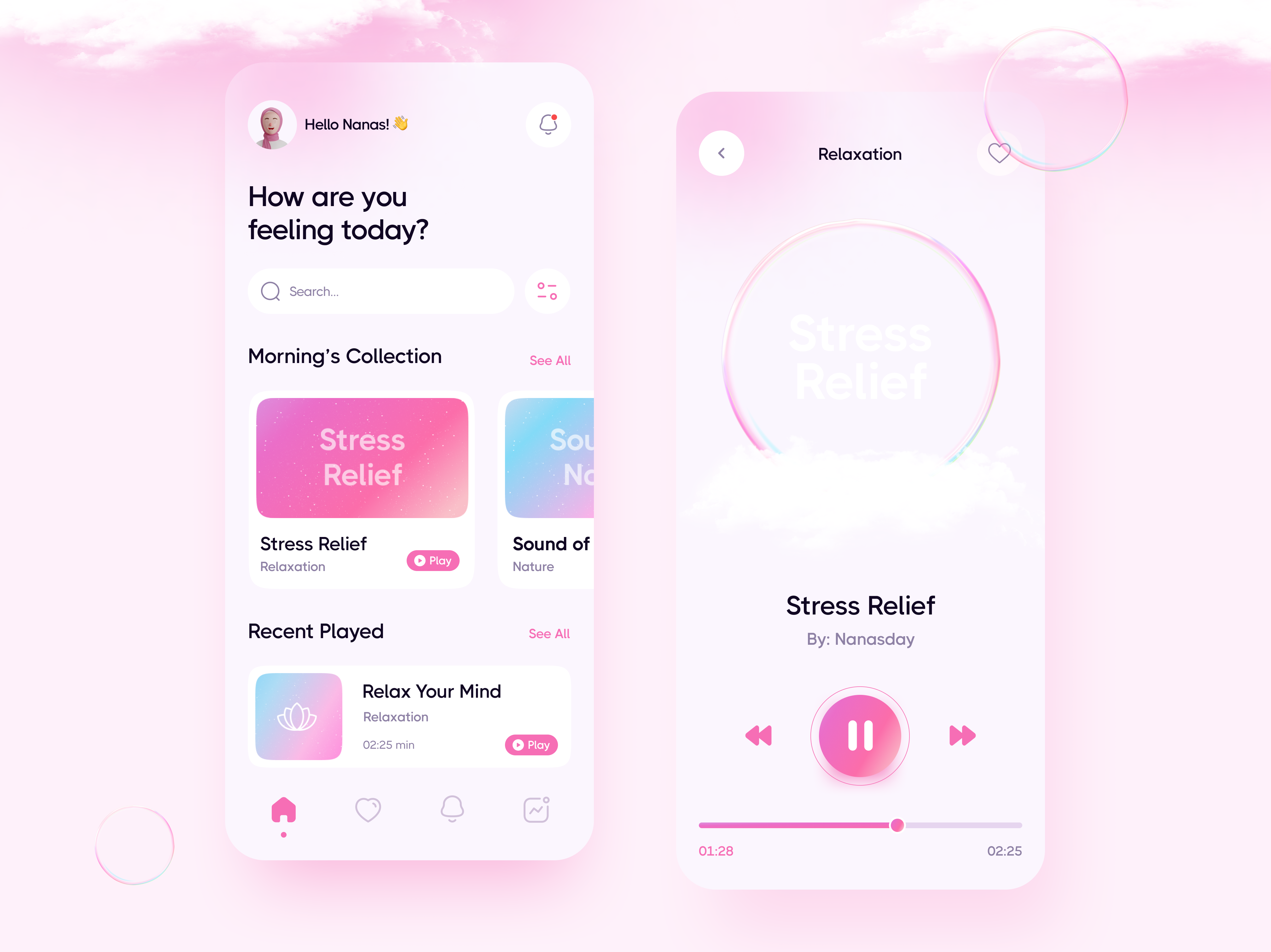 Meditation Mobile App - Animation by Nasyiya Ulfa for Visoeal Studio on Dribbble