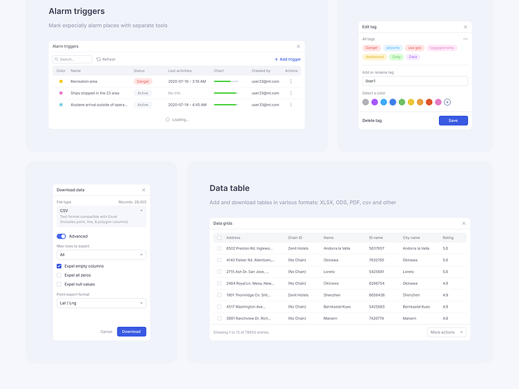UI Elements - Data Table by Lanp on Dribbble