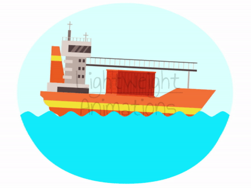 Cargo Ship Lottie Animation by Colin Plathe on Dribbble
