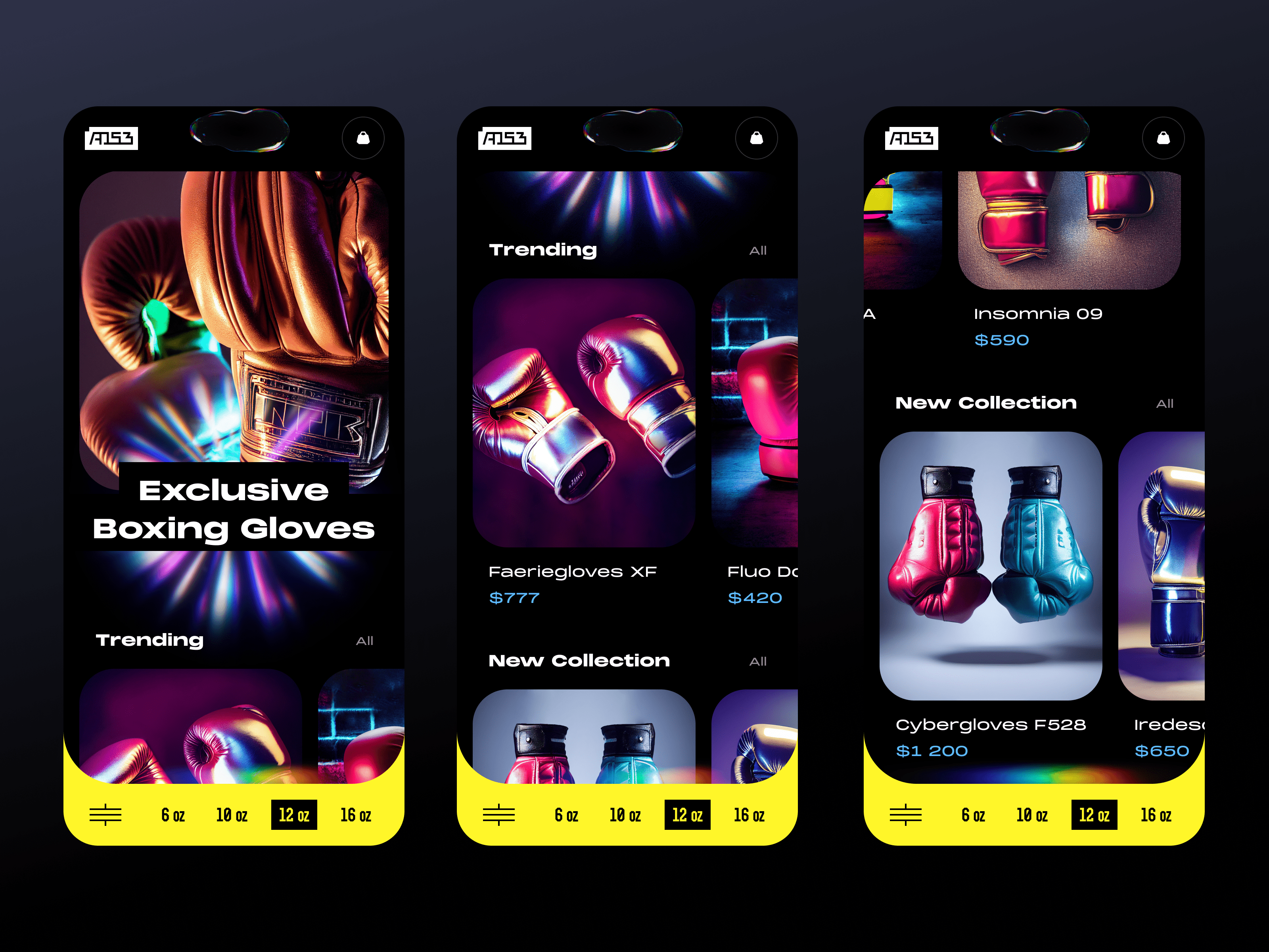 Boxing Gloves // Mobile App by BL/S® on Dribbble
