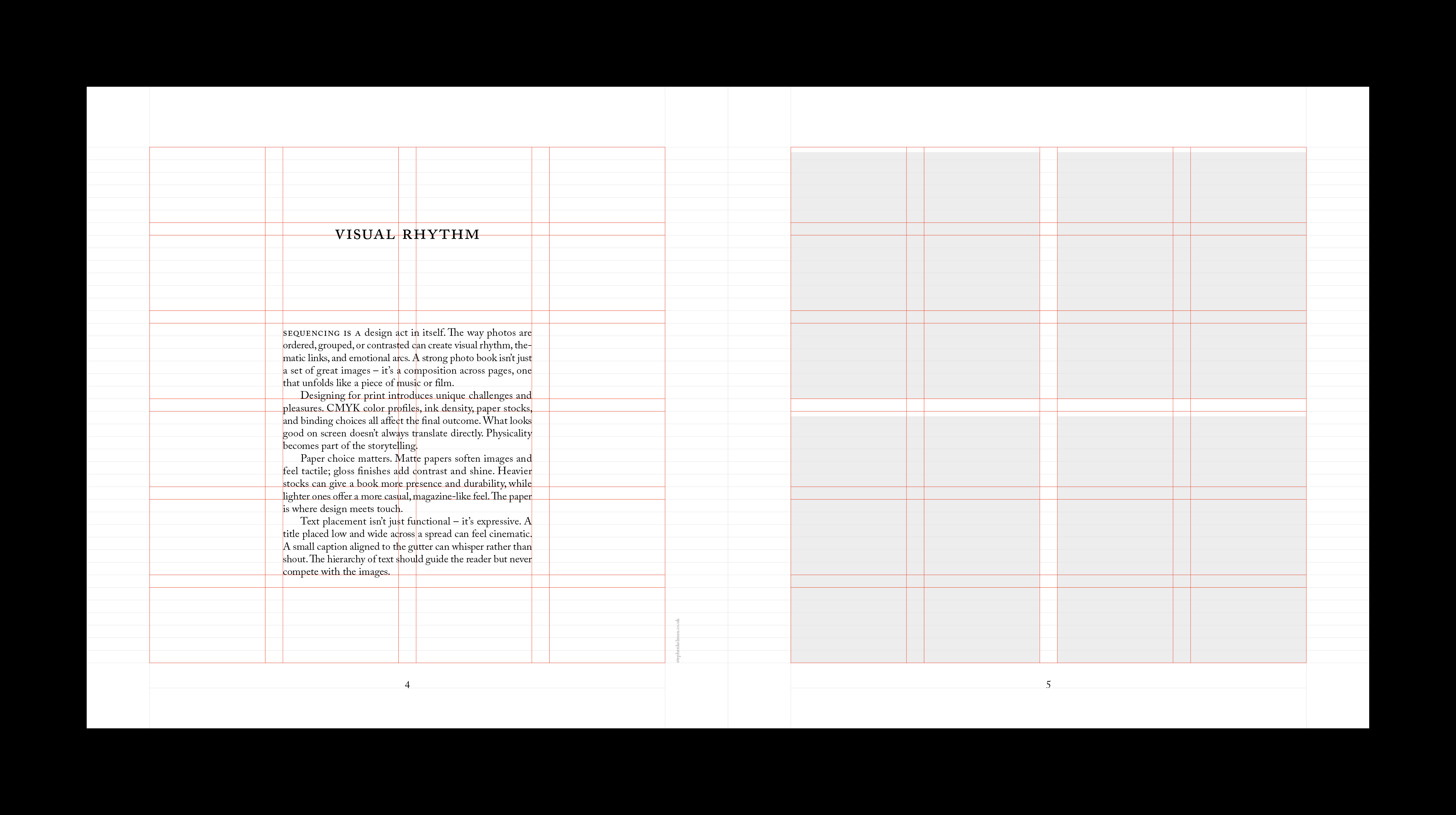 Square Photobook Grid System for InDesign | Serif by Stephen Kelman on ...