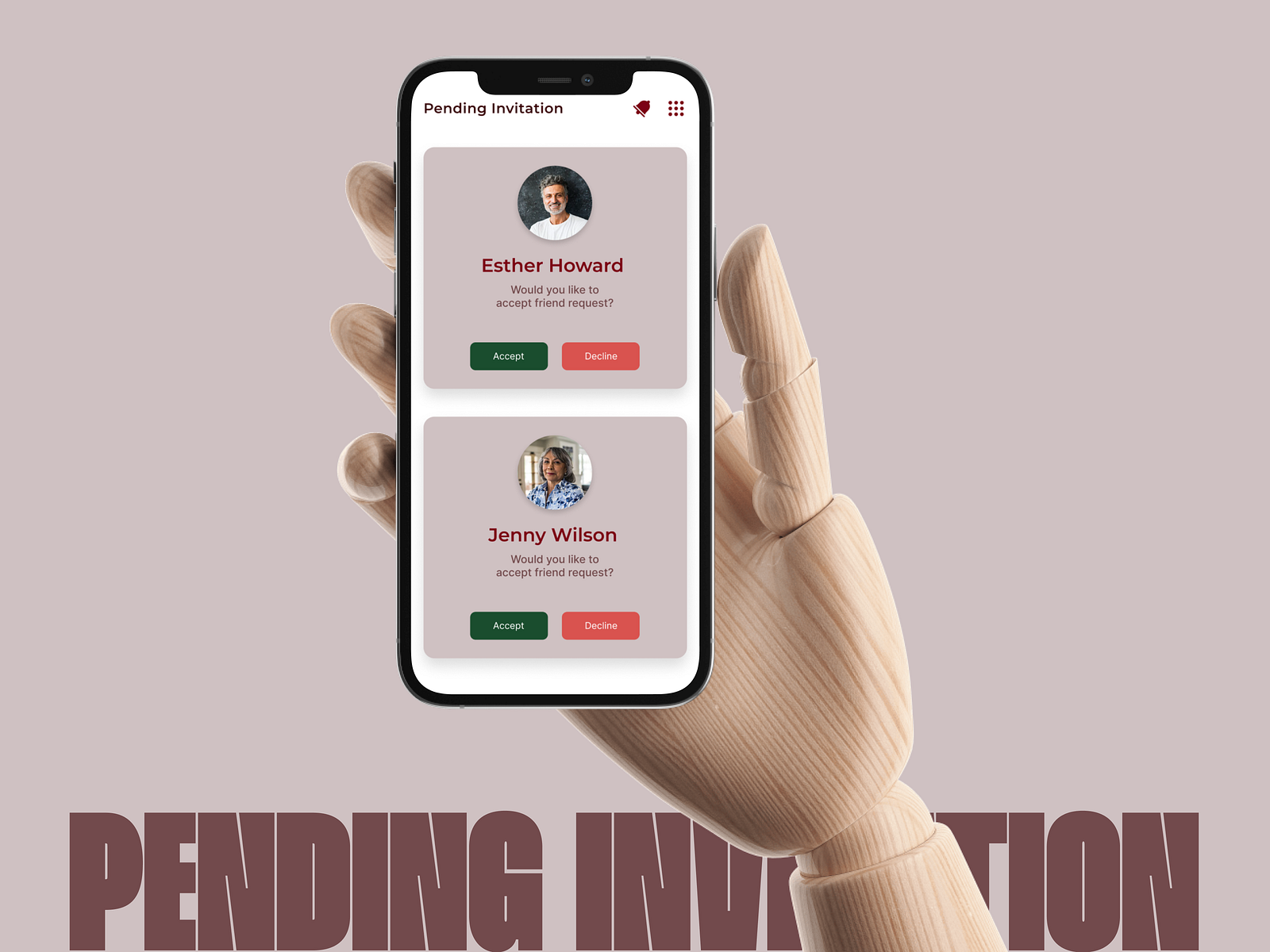 Pending Invitation DailyUI 078 by Aakash Prajapati on Dribbble