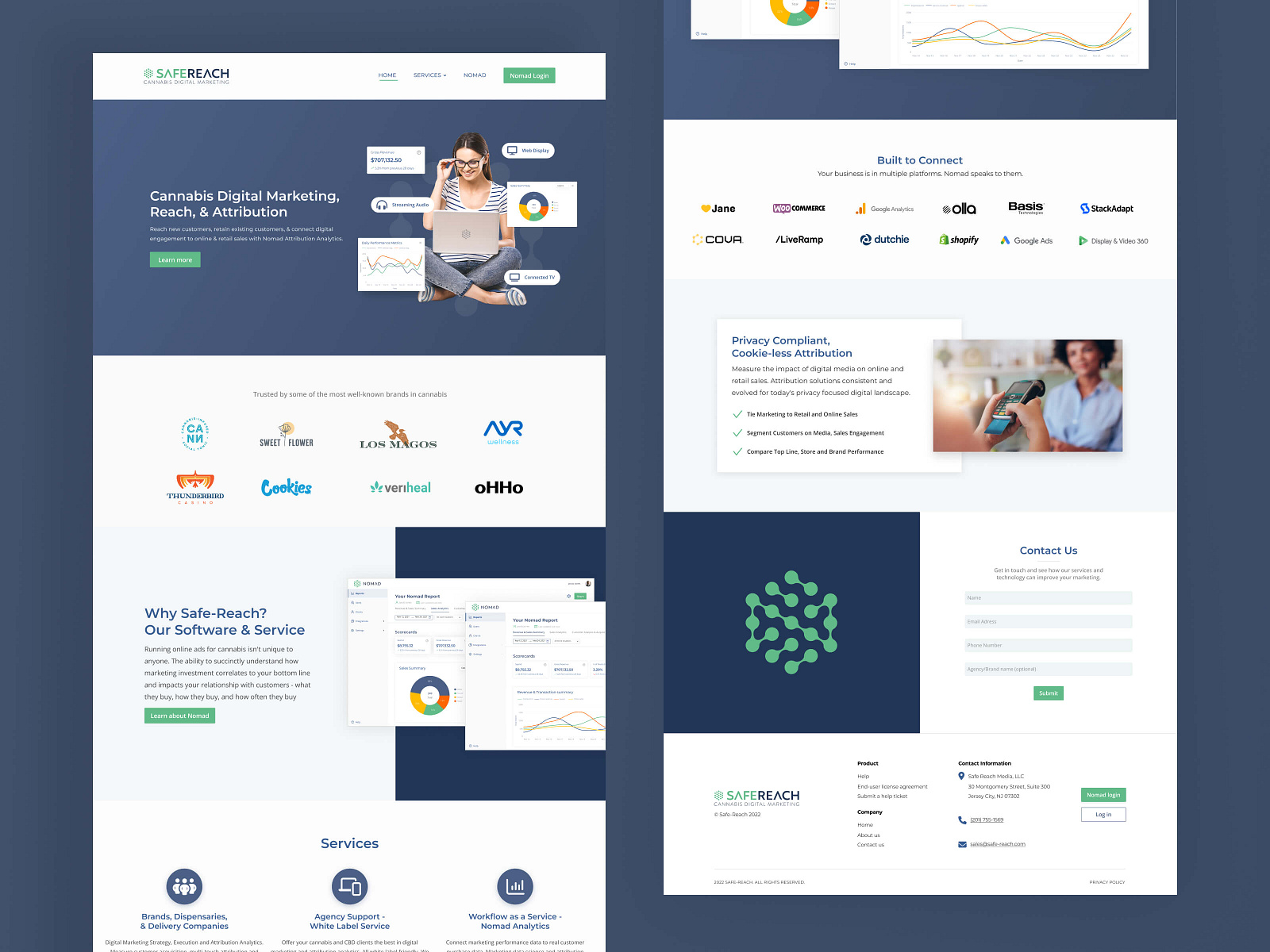 Safe-Reach Landing Page by Rocco Martarella on Dribbble