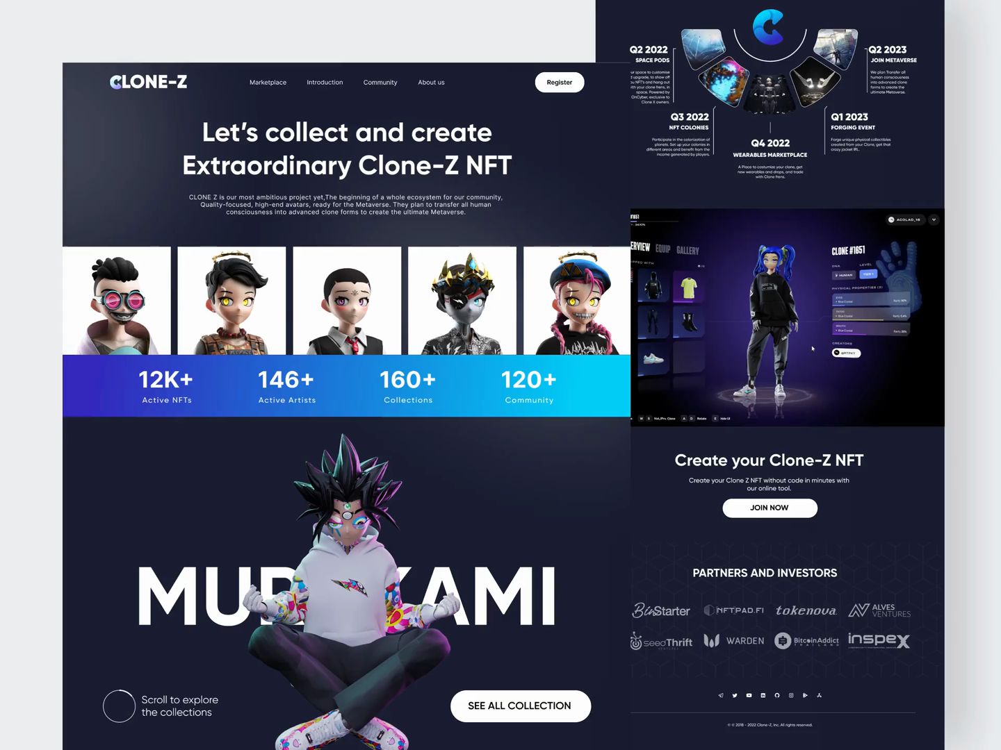 CLONE Z - NFT Website Landing Page by Teguh Irvan Ariyanto for Korsa on Dribbble