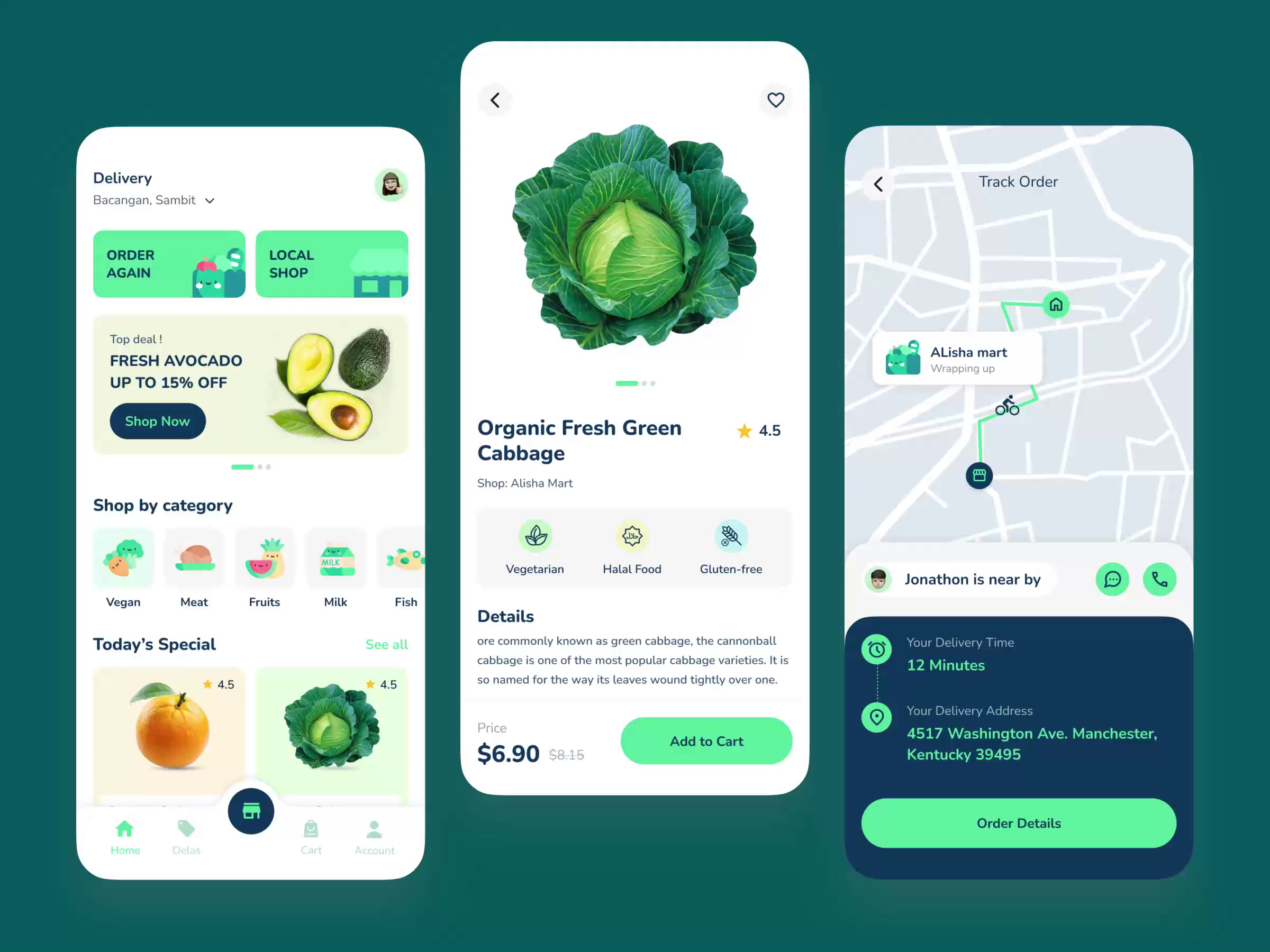Online Groceries Shopping - Mobile App by Musemind Mobile for Musemind ...