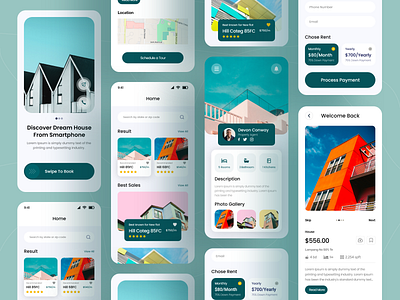 Home Rental App UI Design by Hasnur Alam Ujjol for Mouse Potato Lab on ...