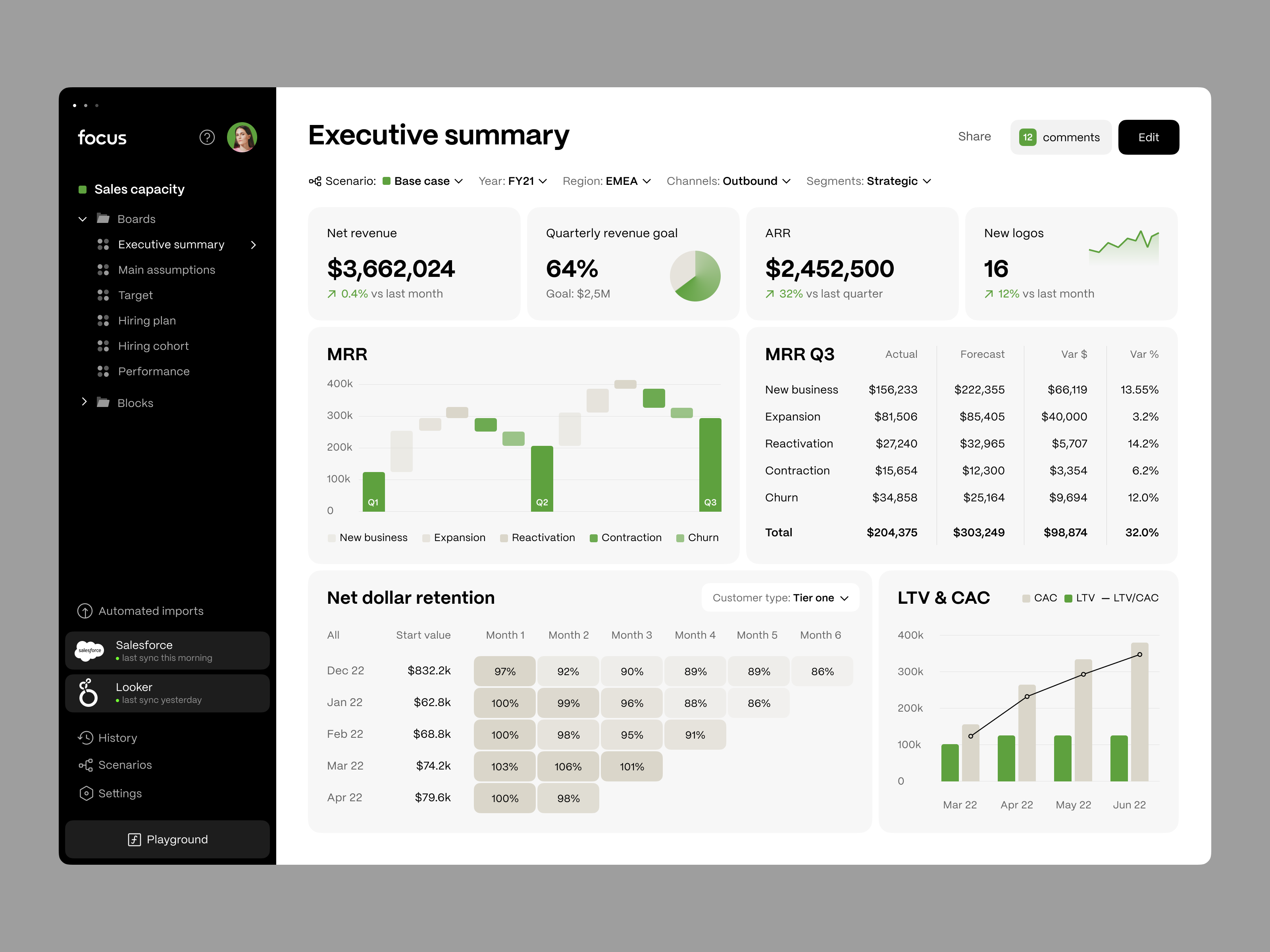 dashboard: planning platform by Volodymyr Gruev for OOZE on Dribbble