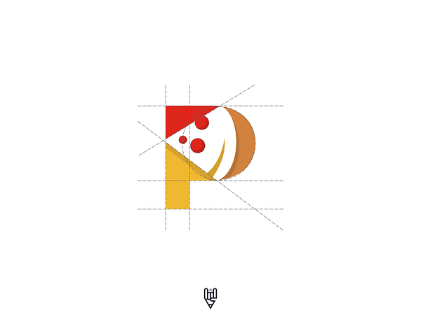 P Pizza Logo Design by chartstudio on Dribbble
