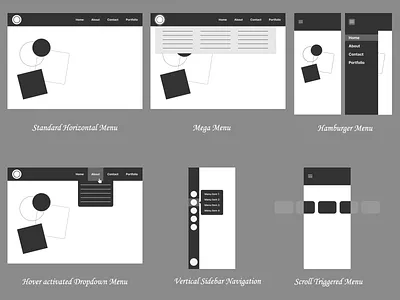 Standard Horizontal Menu designs, themes, templates and downloadable ...