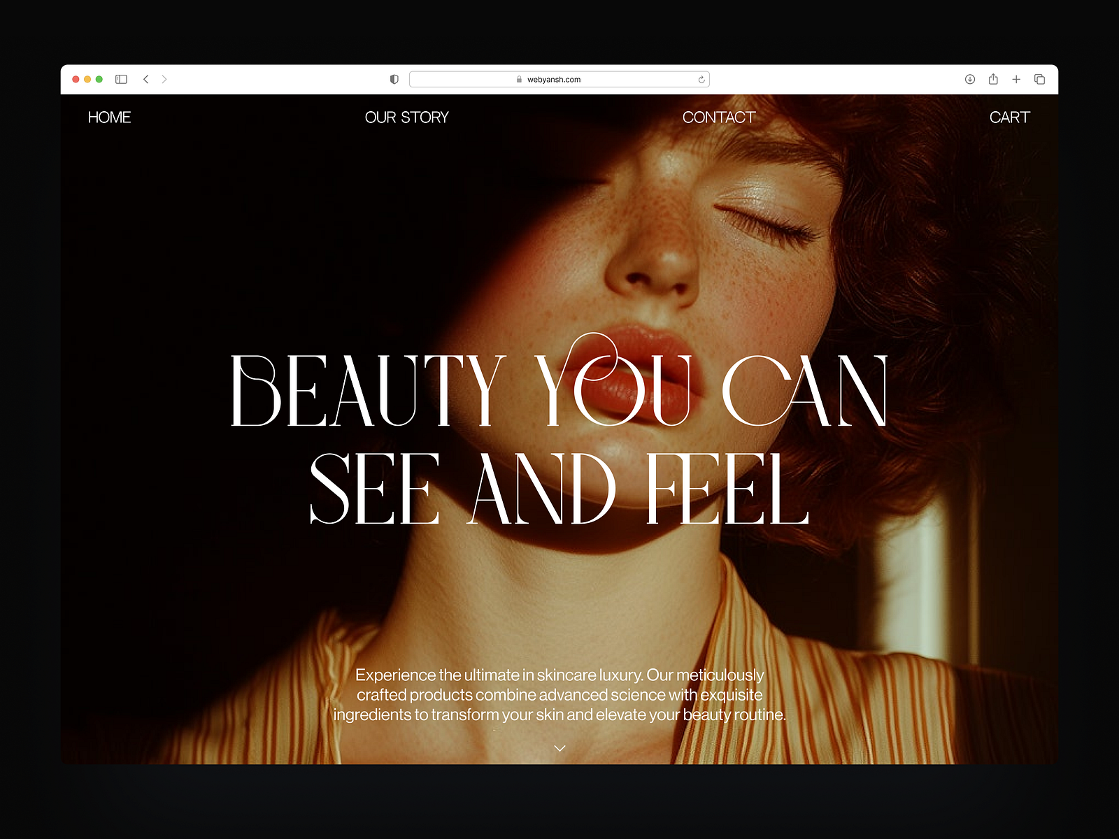 Skincare beauty website design by Webyansh - Webflow Design ...