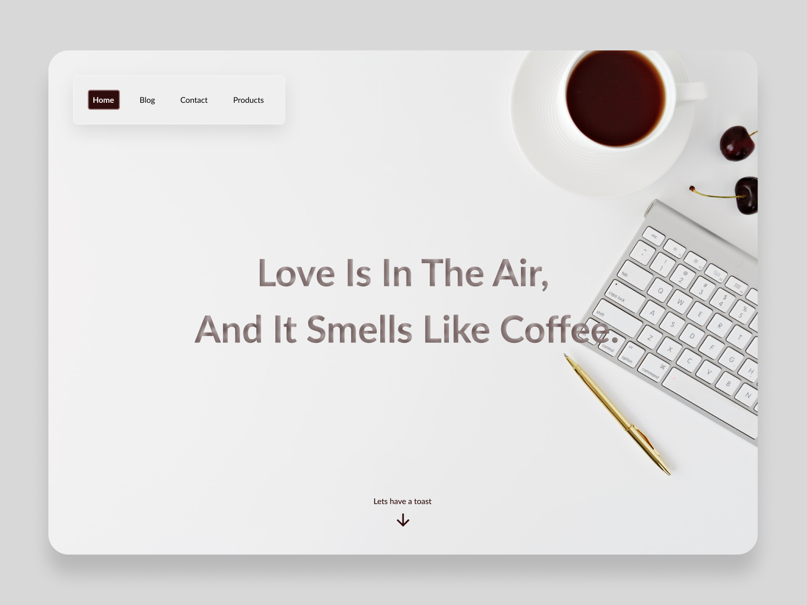 Minimalist Hero Section #1 by Ayomiposi Adekanmbi on Dribbble