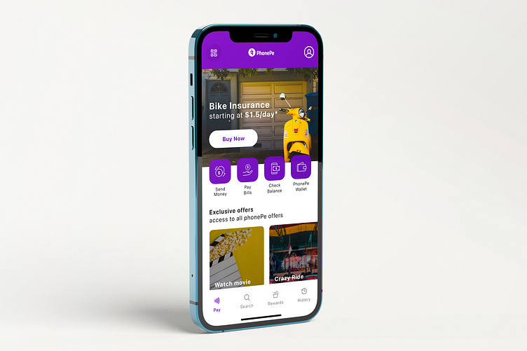 PhonePe [redesigned] by Sadhaf k on Dribbble