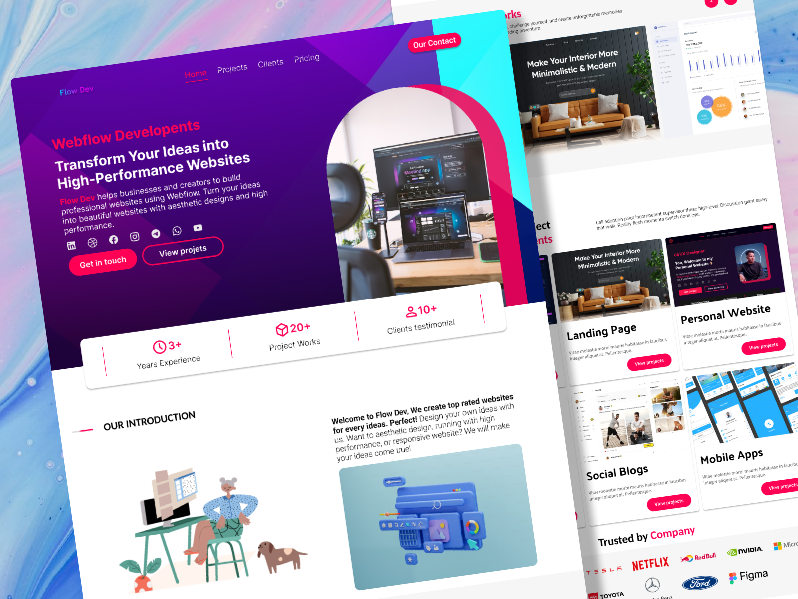 Webflow Development in Flow Dev by Rifa'i Angga Pratama on Dribbble