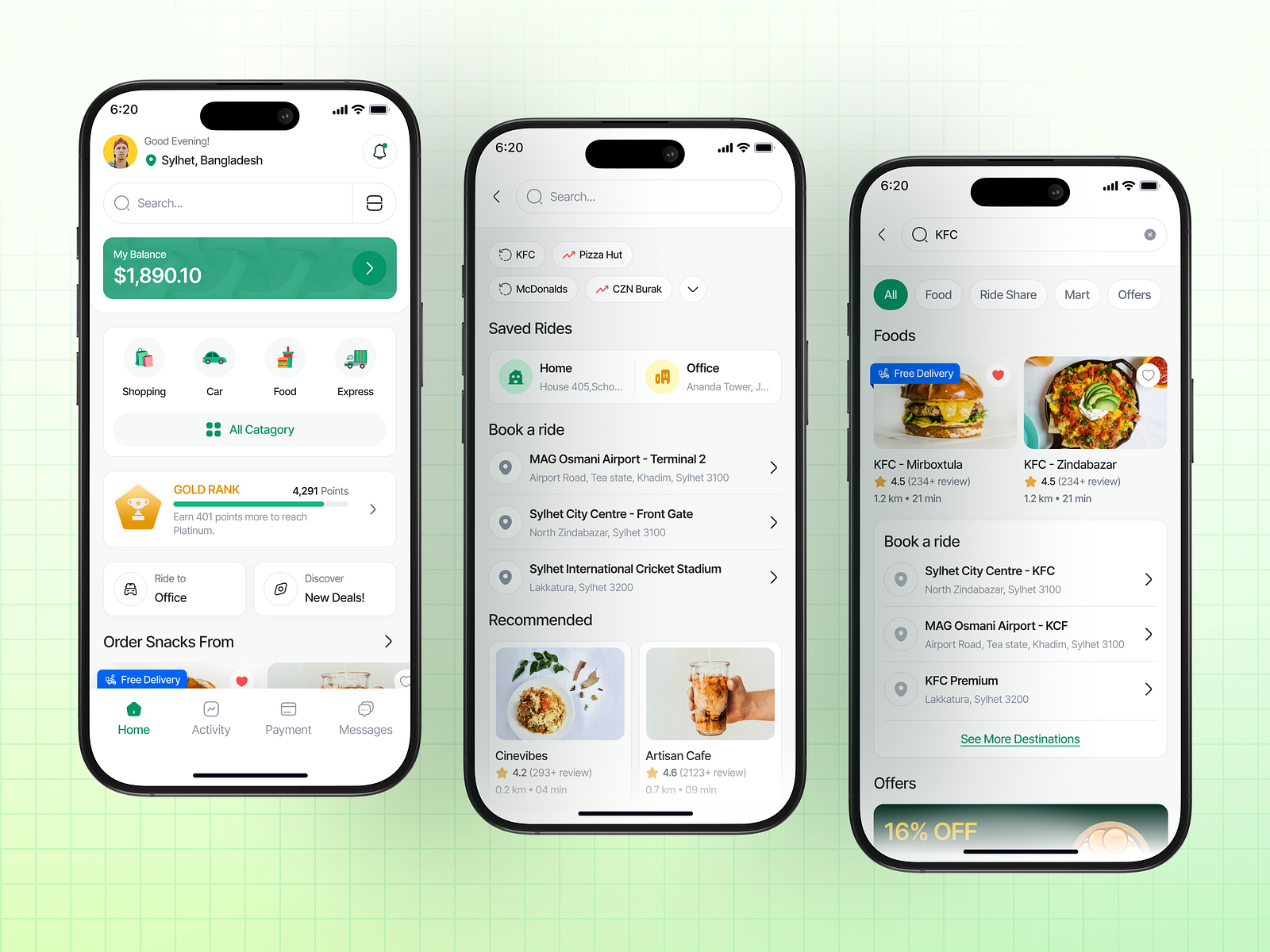 Multiservice Mobile App - Home Screen by Filllo Design Agency on Dribbble