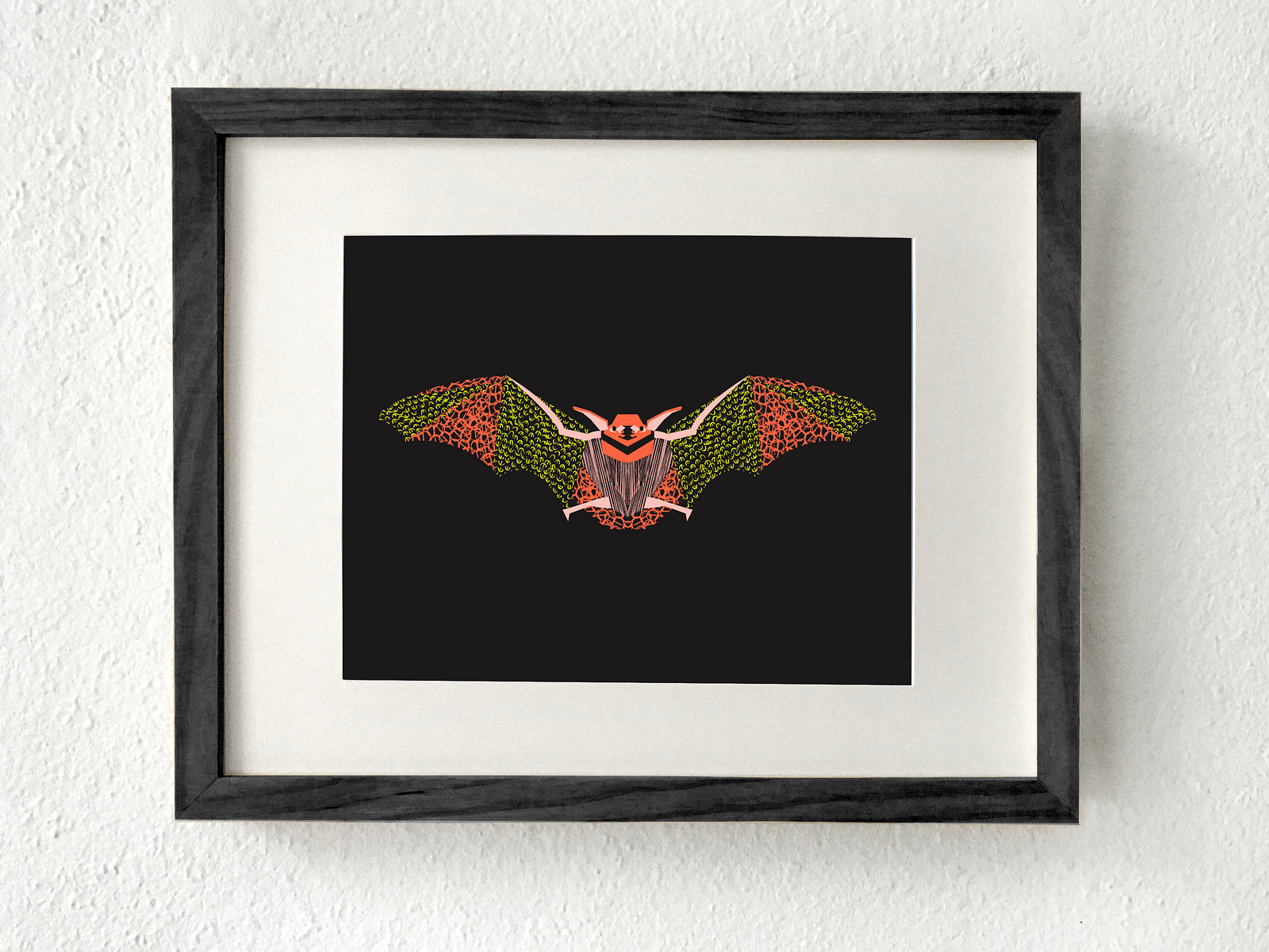 Bat art print by Jessica Wright on Dribbble