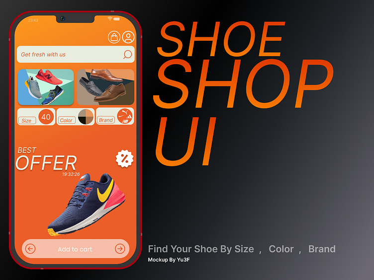 Shoe Shop UI by Yusef Kazemi on Dribbble