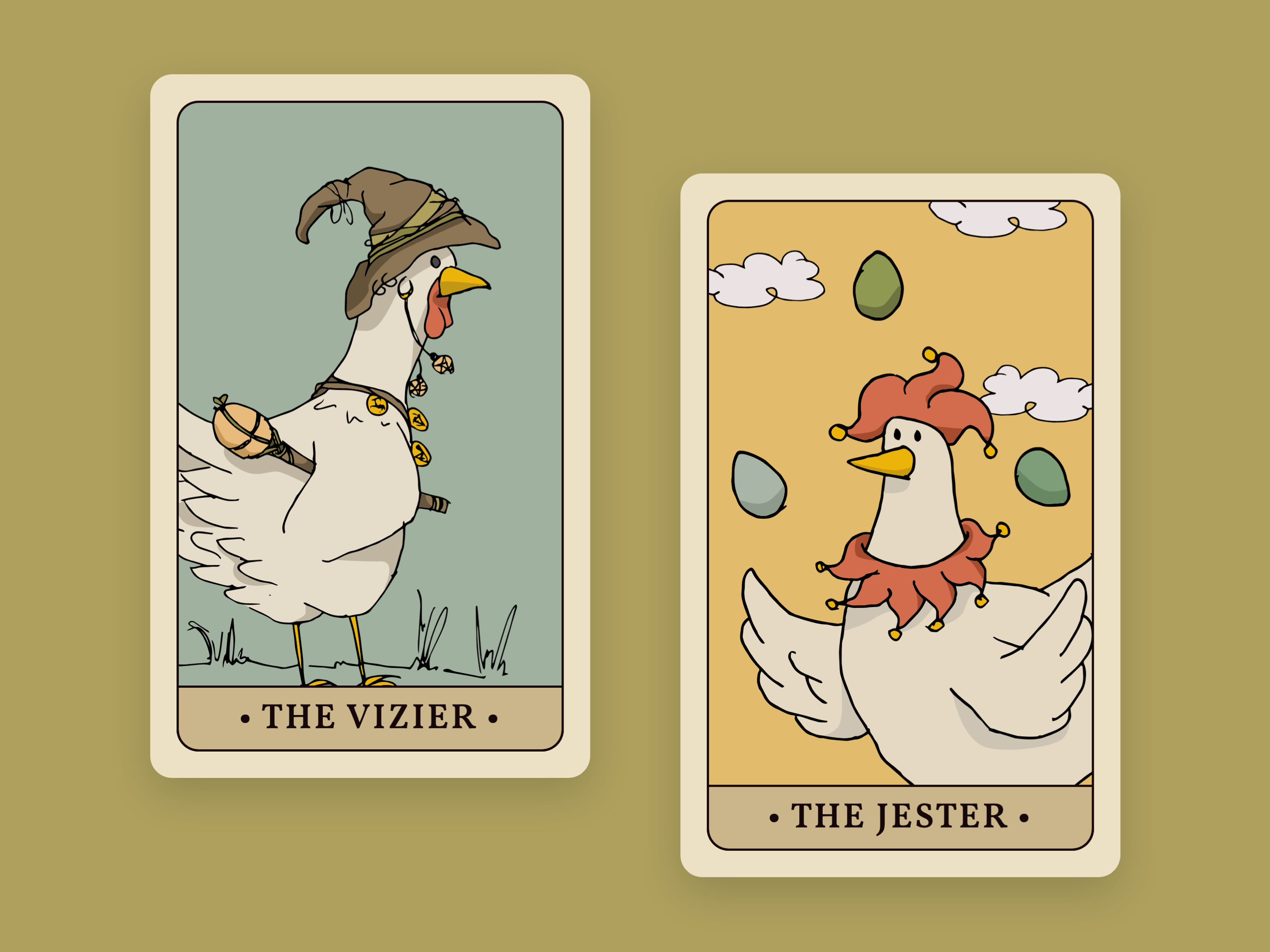 The Vizier & The Jester – Dungeon & Chicken by paulystyle on Dribbble