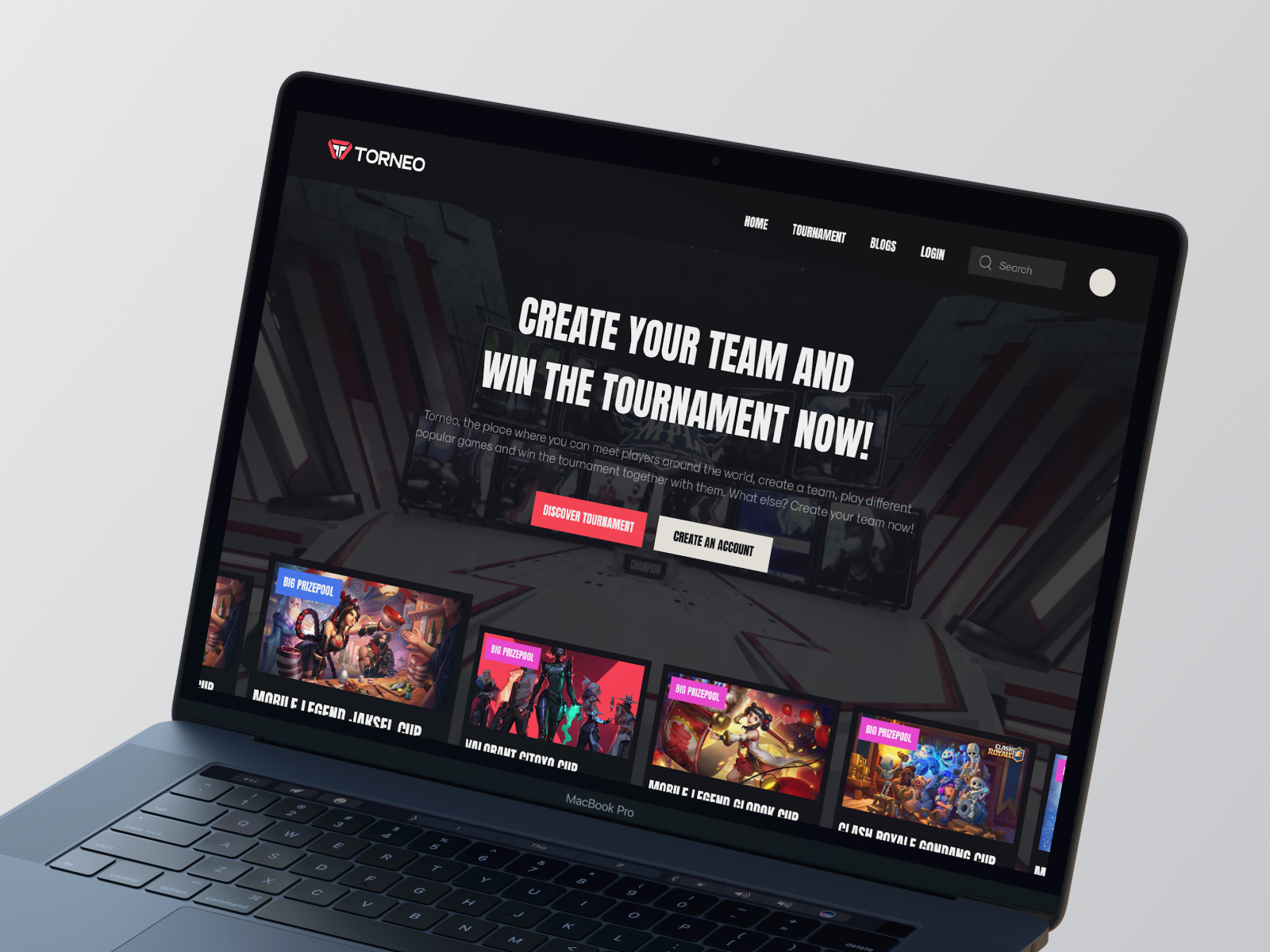Tournament Website Design by Lil Dicky for Odama on Dribbble
