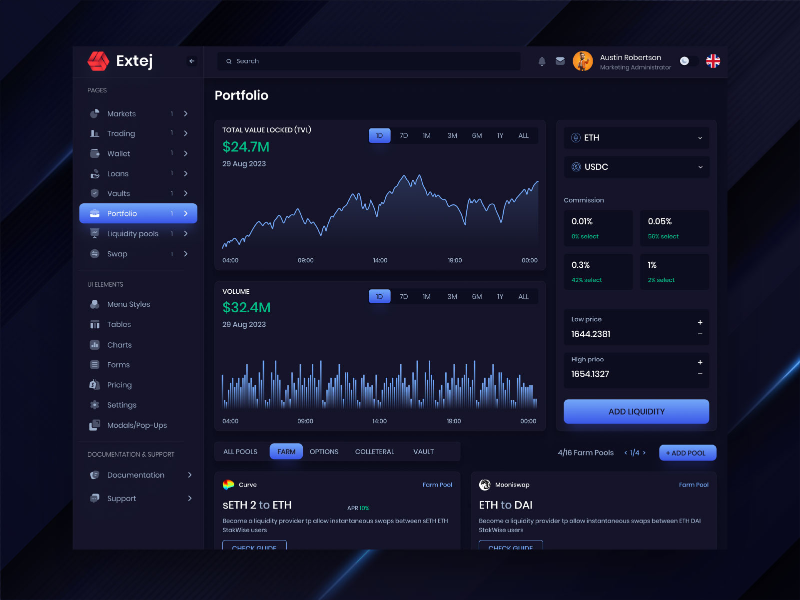 Crypto Portfolio Dashboard Design by Extej UI UX Design Agency on Dribbble