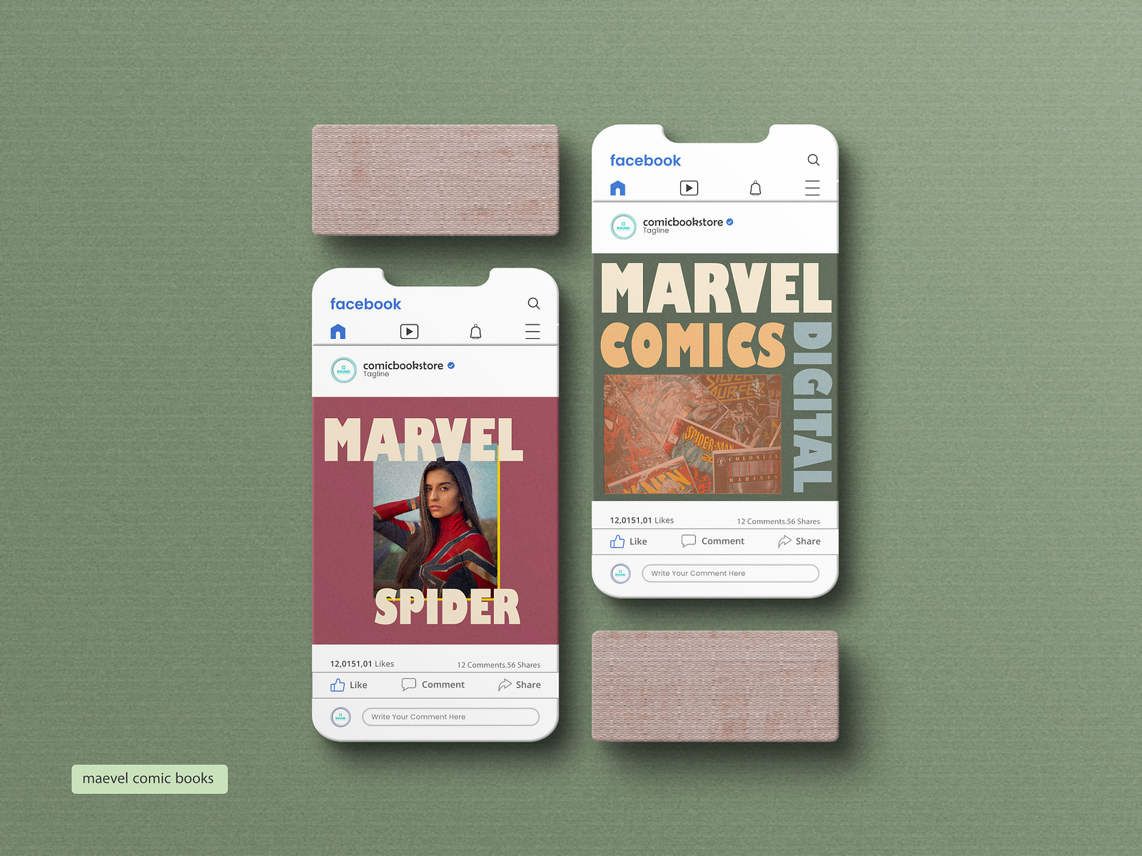 Comic Book Post Design by ninaart on Dribbble