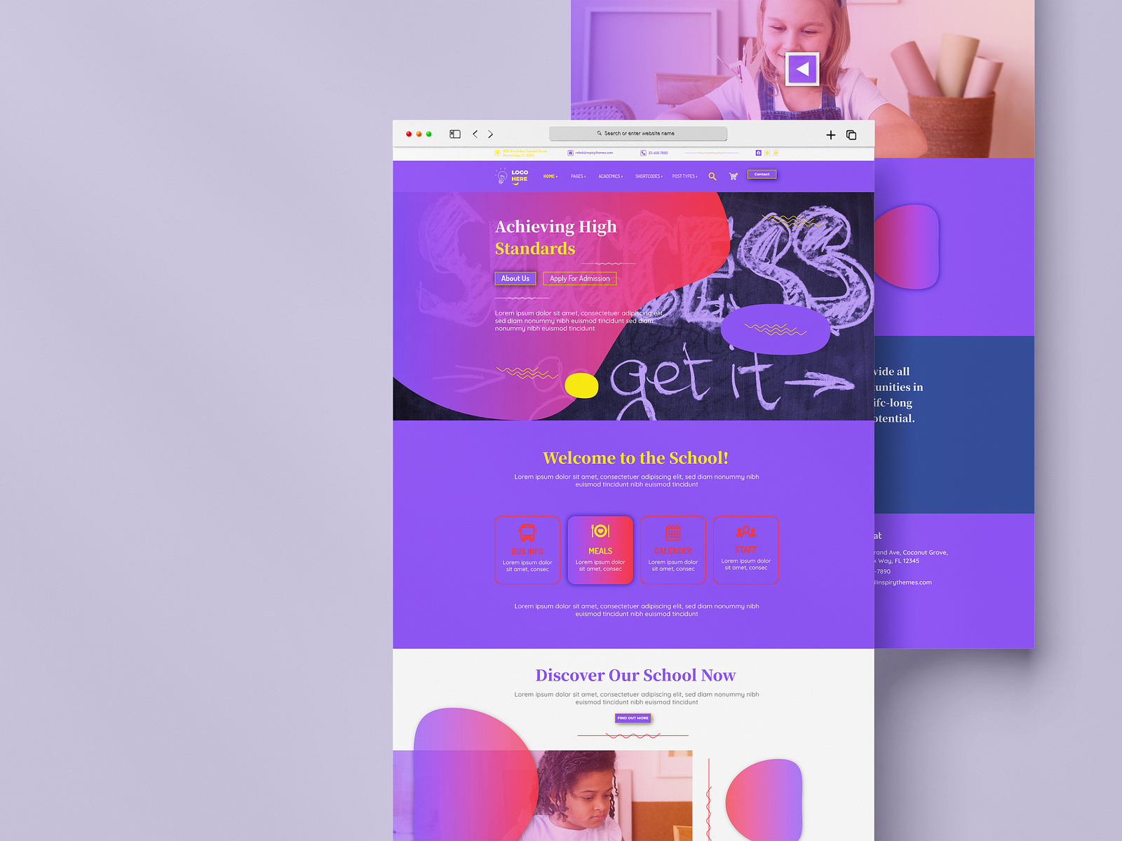 School Admission Landing Page UI/UX Design by Yeasin Arafat on Dribbble