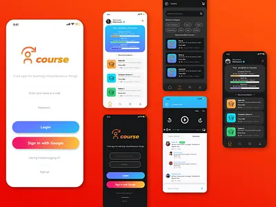 Modern Mobile App Design Kit designs, themes, templates and ...