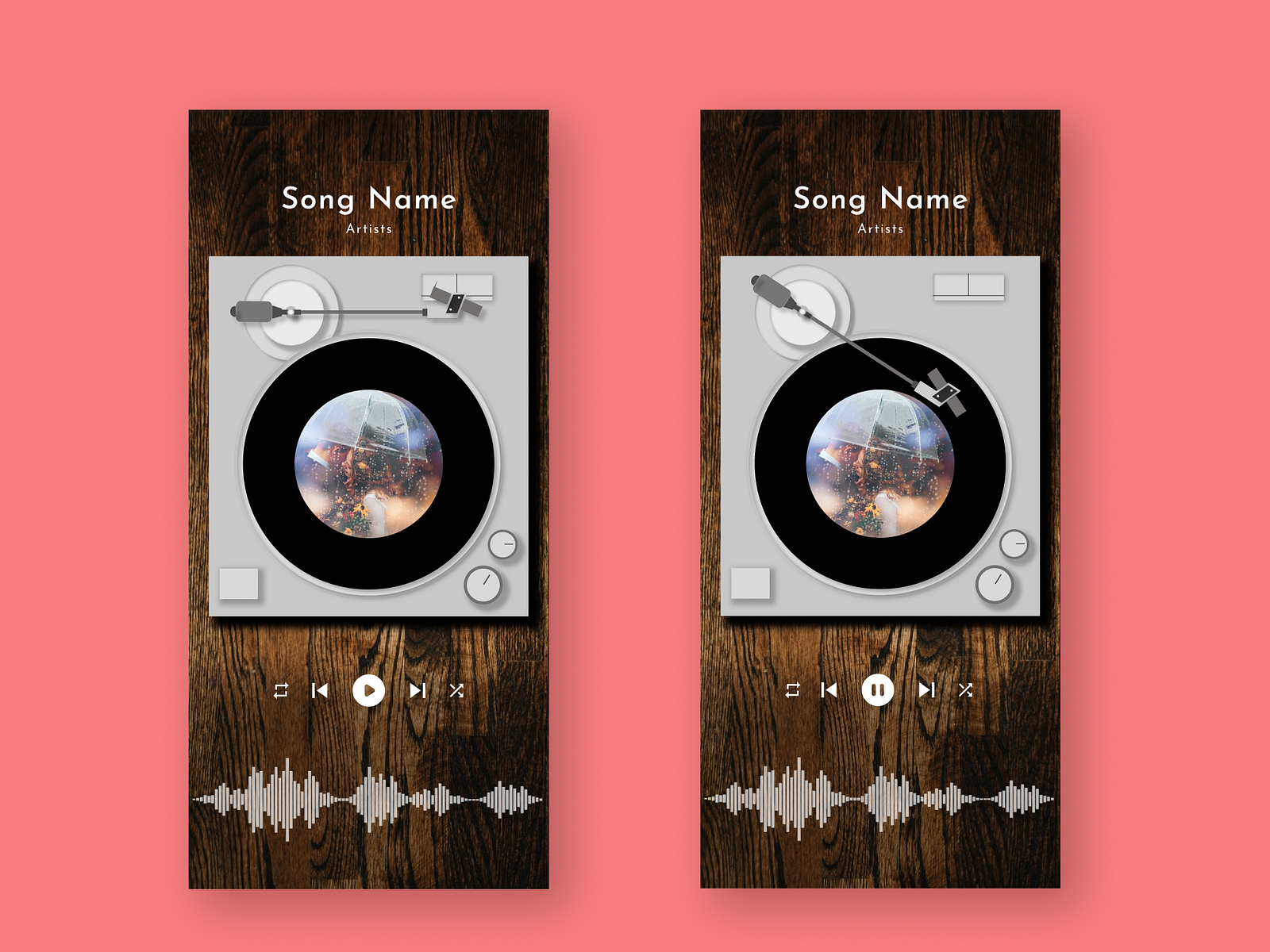 Music Player Screen Design by Rithu Hari on Dribbble