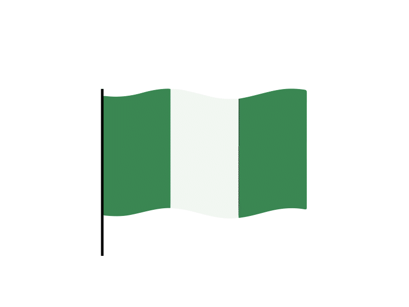 Nigeria Flag Lottie Json Animation By Weblodge On Dribbble