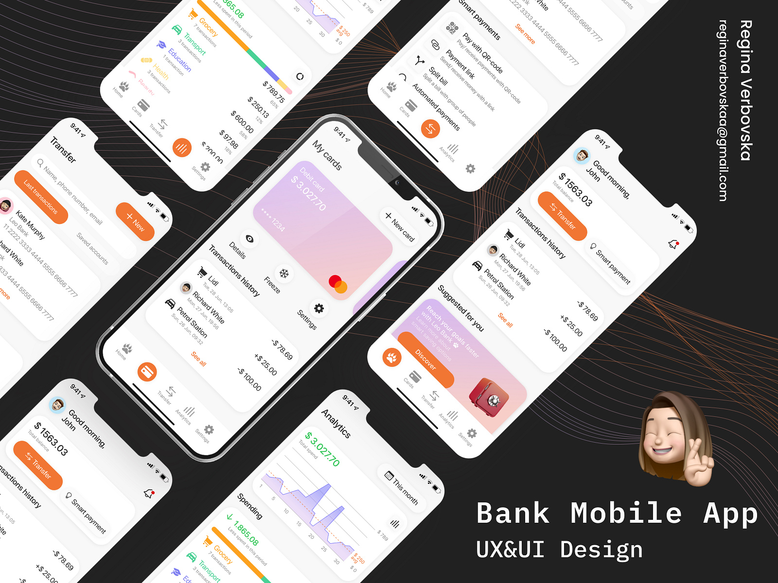 Bank Mobile App UX&UI Design by Regina Verbovska on Dribbble