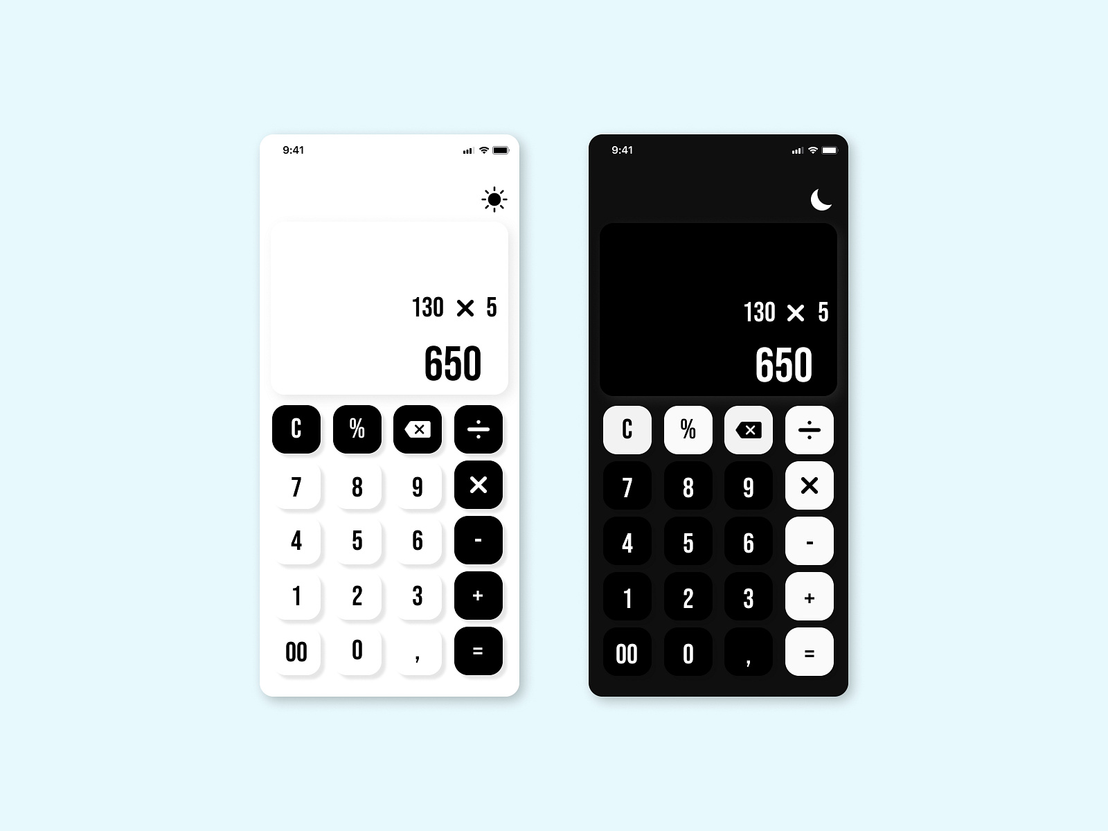 Calculator by Janatul Ikzan on Dribbble