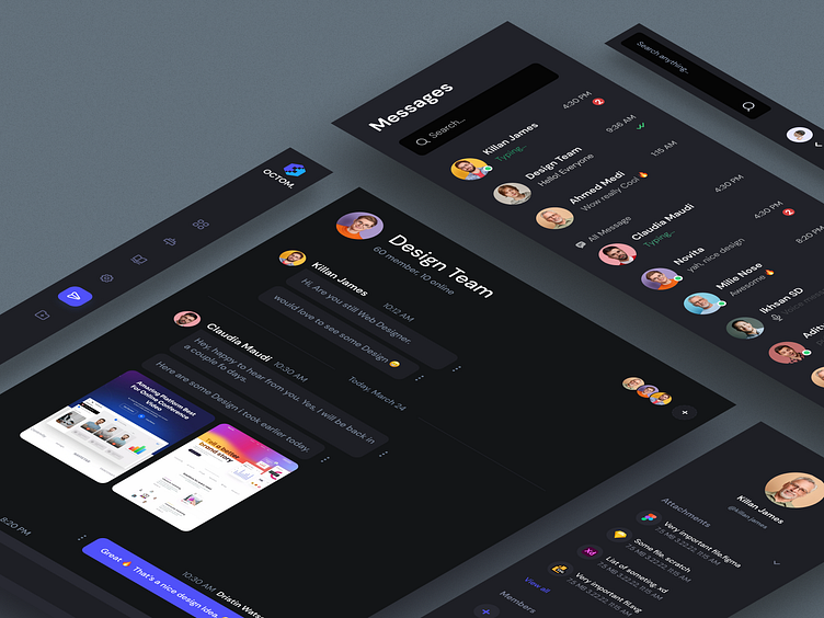 Message Dashboard UI Kit by FigmaUI4Free on Dribbble