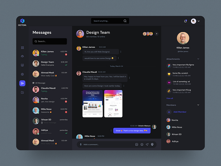 Message Dashboard UI Kit by FigmaUI4Free on Dribbble Message Dashboard UI Kit by FigmaUI4Free on Dribbble