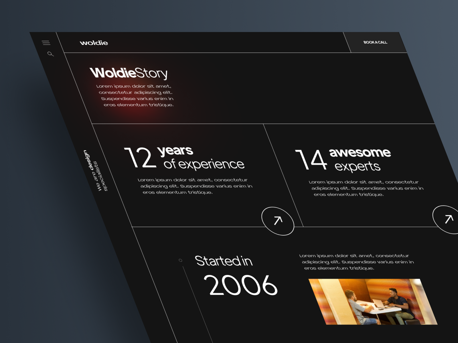 Woldie – Design Agency Landing page Design by FigmaUI4Free on Dribbble