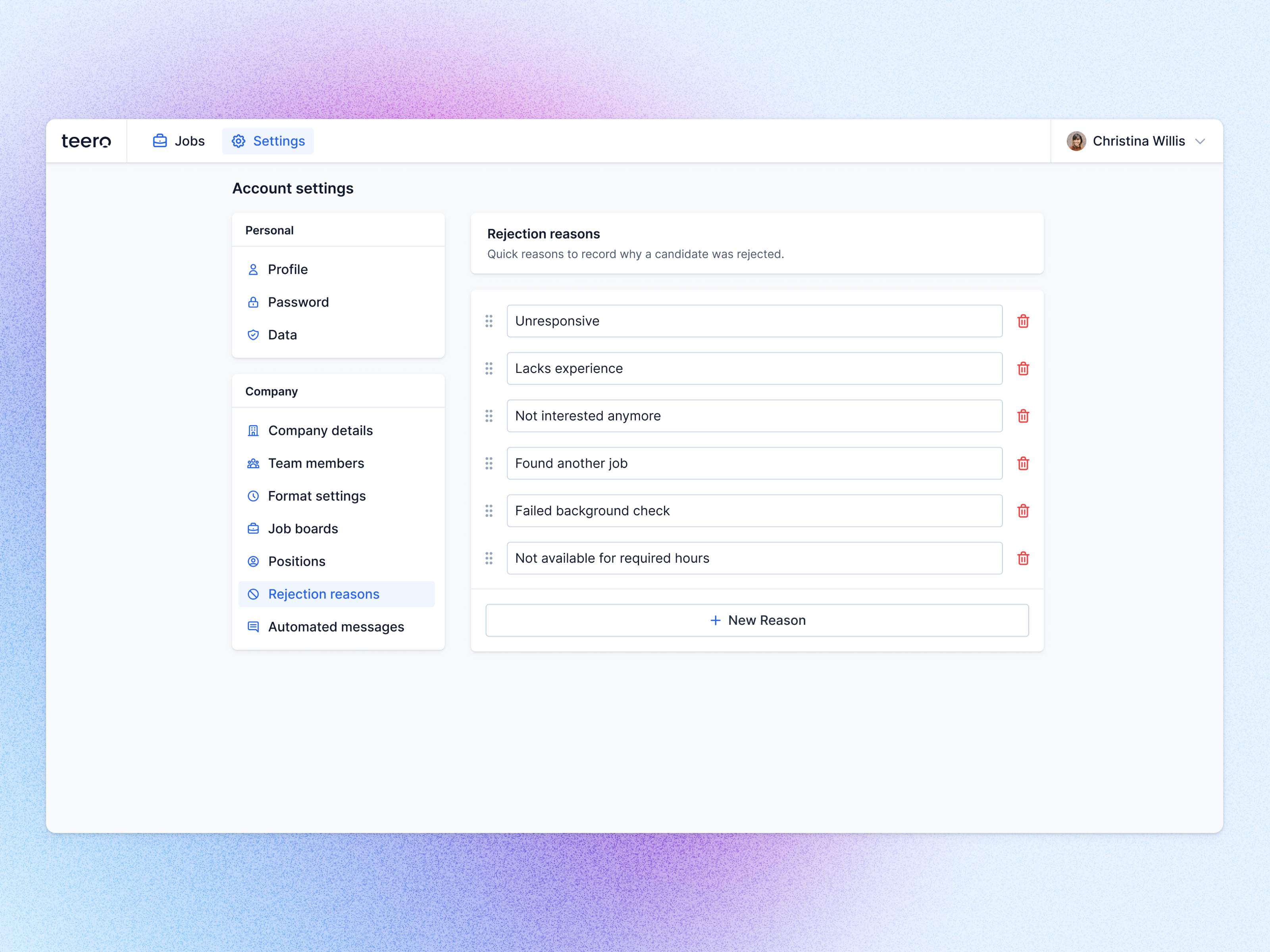Rejection reasons by Eugen Eşanu on Dribbble