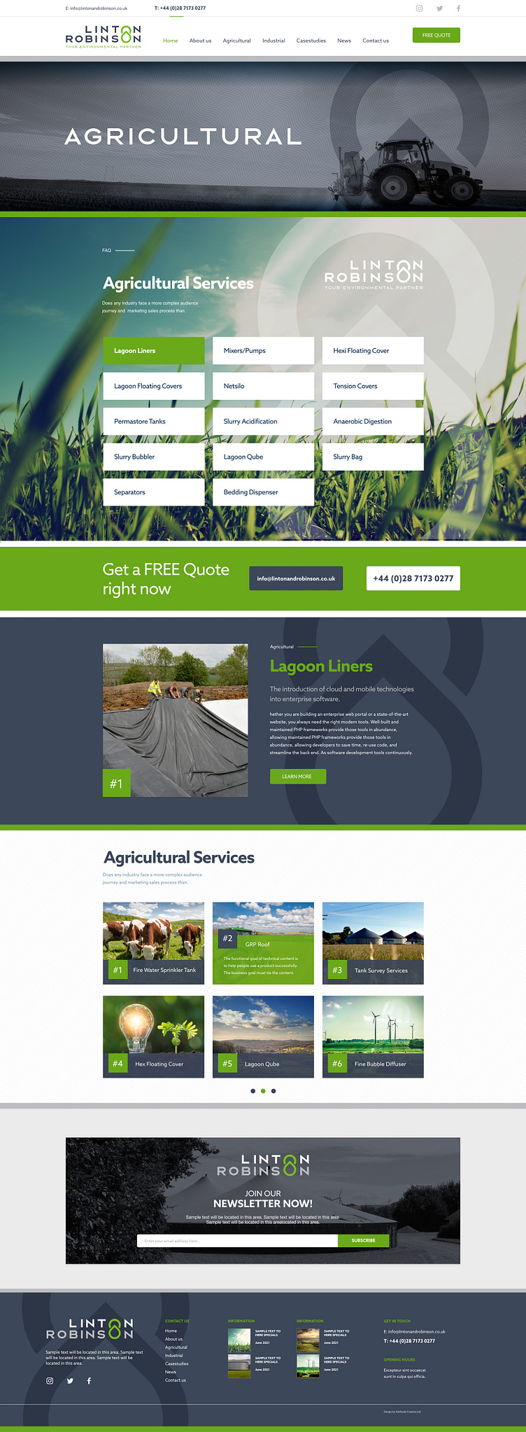 Linton Robinson UI Website Design by Additude Creative on Dribbble