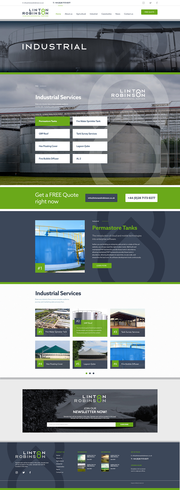 Linton Robinson UI Website Design by Additude Creative on Dribbble