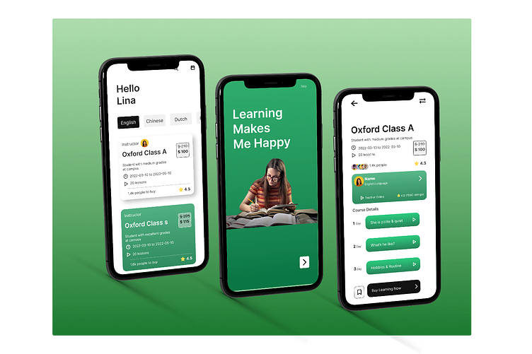 UI Learning App Mockup by Ahmad Kumail on Dribbble
