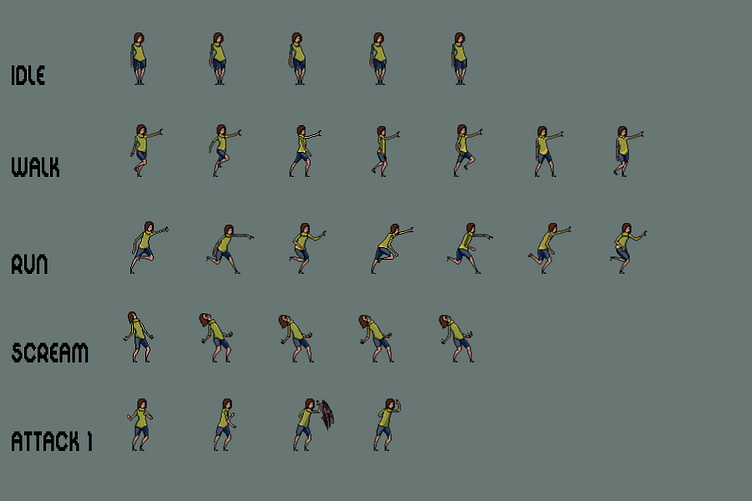 Free Zombie Sprite Sheet Pack Pixel Art by 2D Game Assets on Dribbble Free Zombie Sprite Sheet Pack Pixel Art by 2D Game Assets on Dribbble