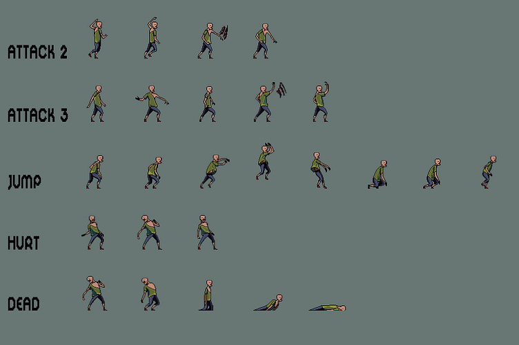 Free Zombie Sprite Sheet Pack Pixel Art by 2D Game Assets on Dribbble Free Zombie Sprite Sheet Pack Pixel Art by 2D Game Assets on Dribbble