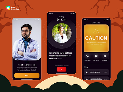 Hospital Healthcare Mobile App UI Design by Capi Product on Dribbble