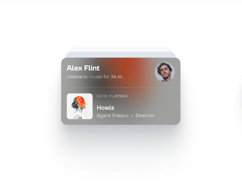 Now Playing Widget | Music App by Alexander Kremenskoy on Dribbble