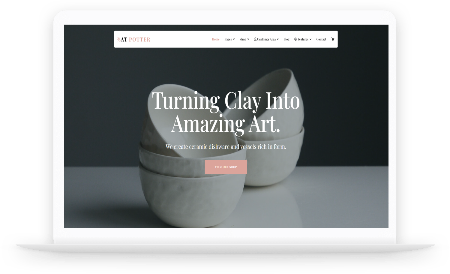 AT Pottery – Free Responsive Pottery Website template by AgeThemes on ...