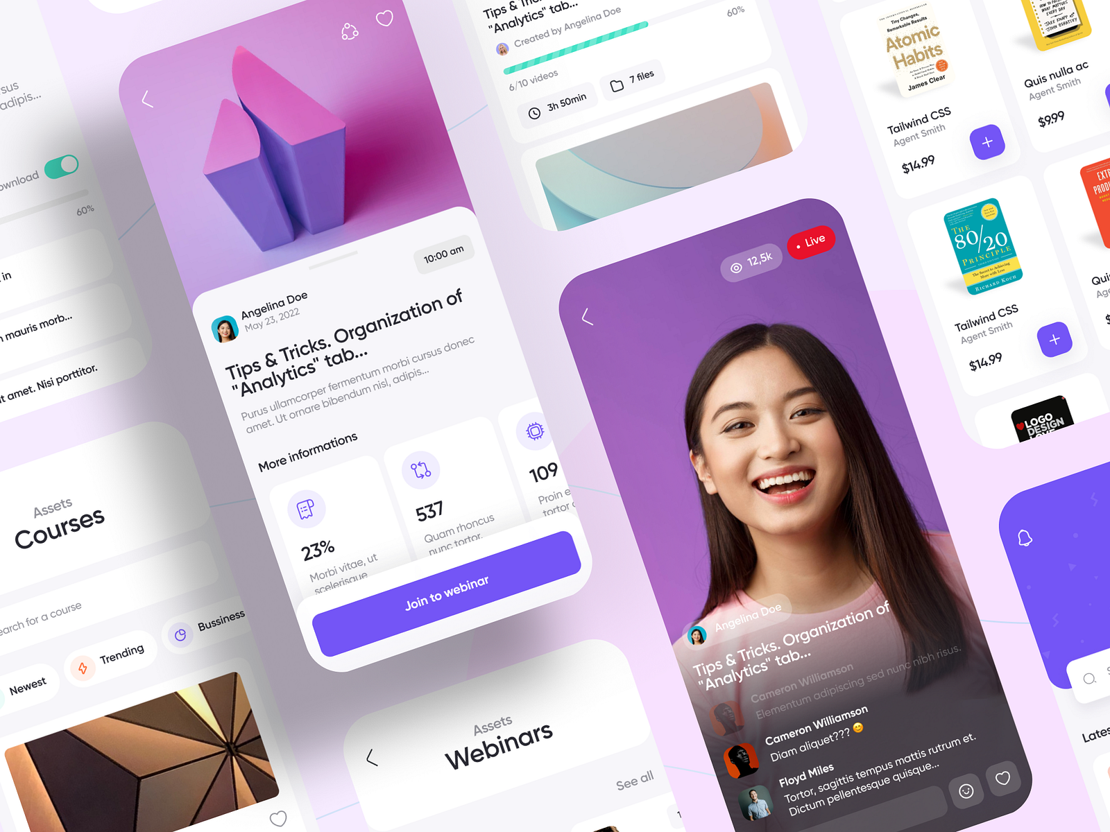 Contentics App UI Kit by FigmaUI4Free on Dribbble