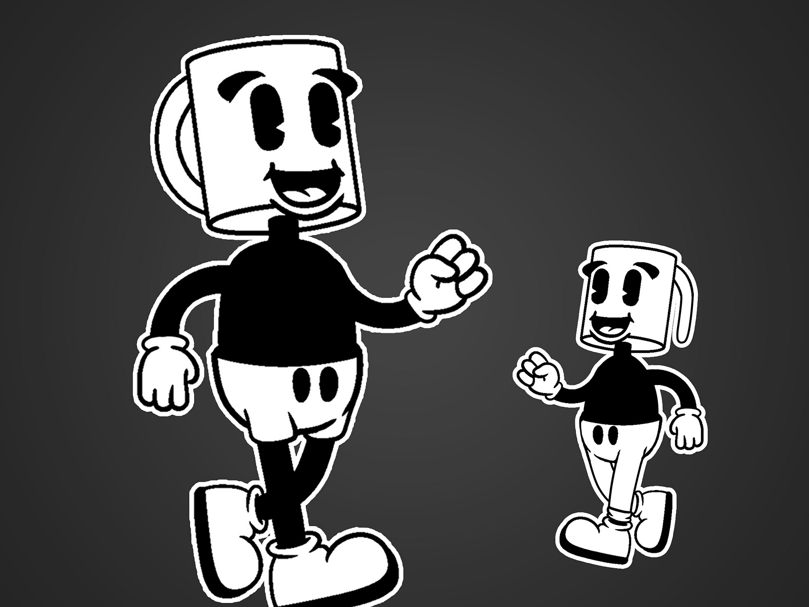 Retro and Vintage Cartoon Coffe Cup by Agung Priambodo on Dribbble