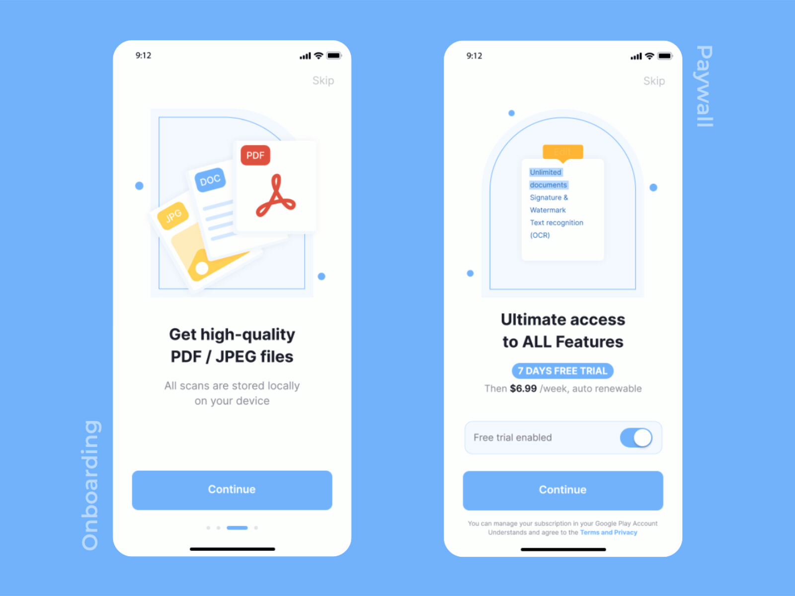Scanner-App animation by Anastasiya Remeslova on Dribbble