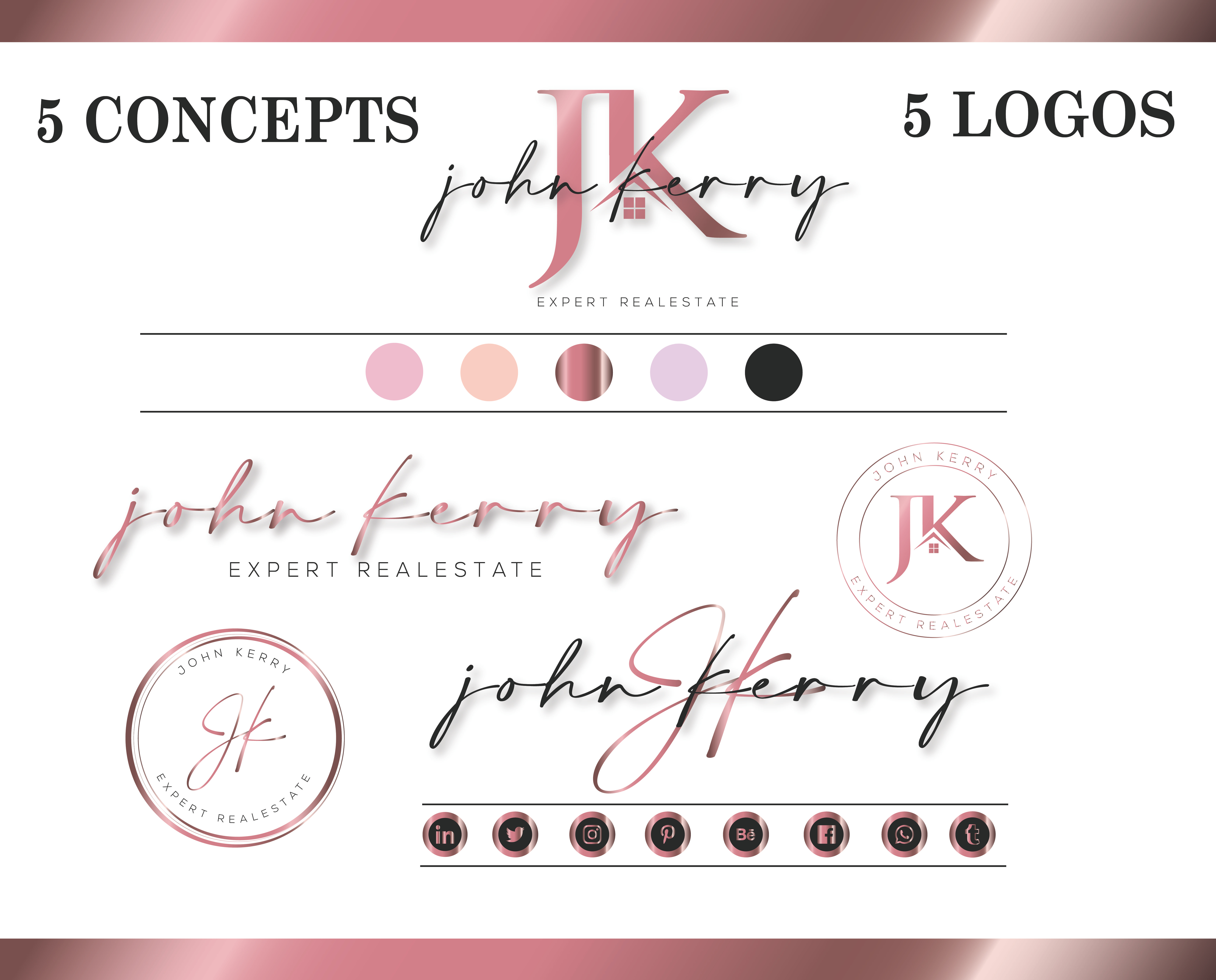 signature logo, branding kit by BrandwithNoor on Dribbble
