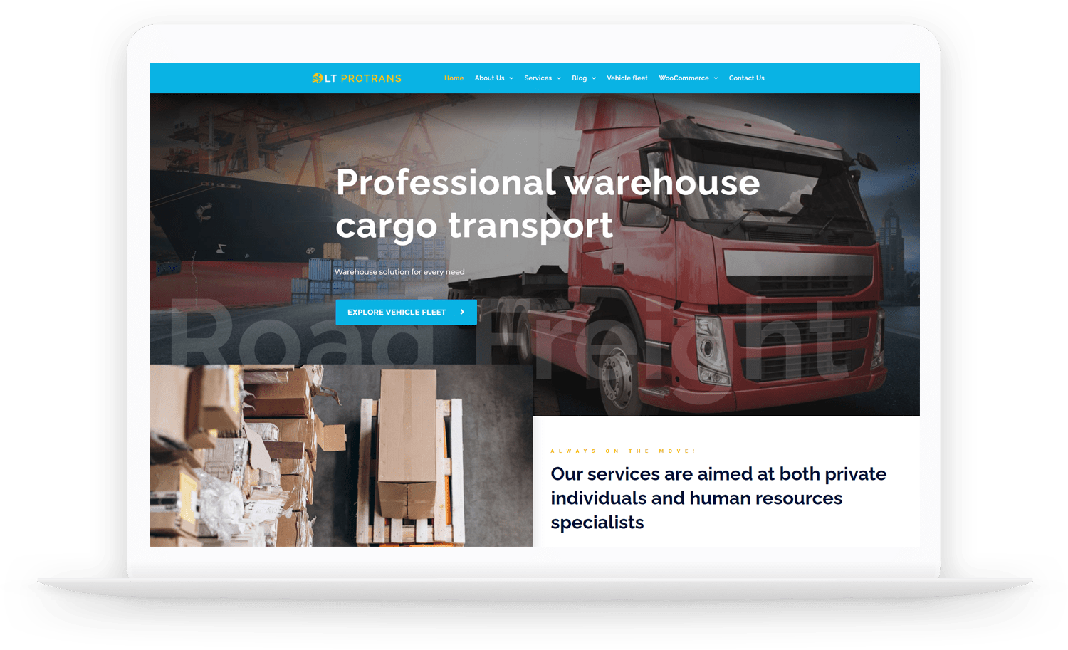 LT ProTrans - Free Logistic Services WordPress Theme by LTheme on Dribbble