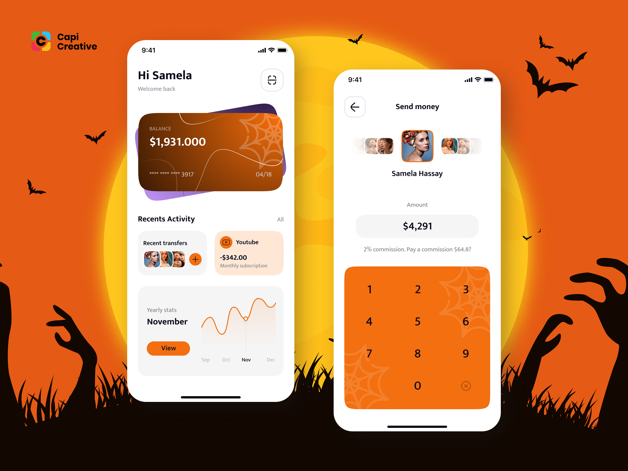 E-bank - Mobile App UI Concept by Capi Product on Dribbble